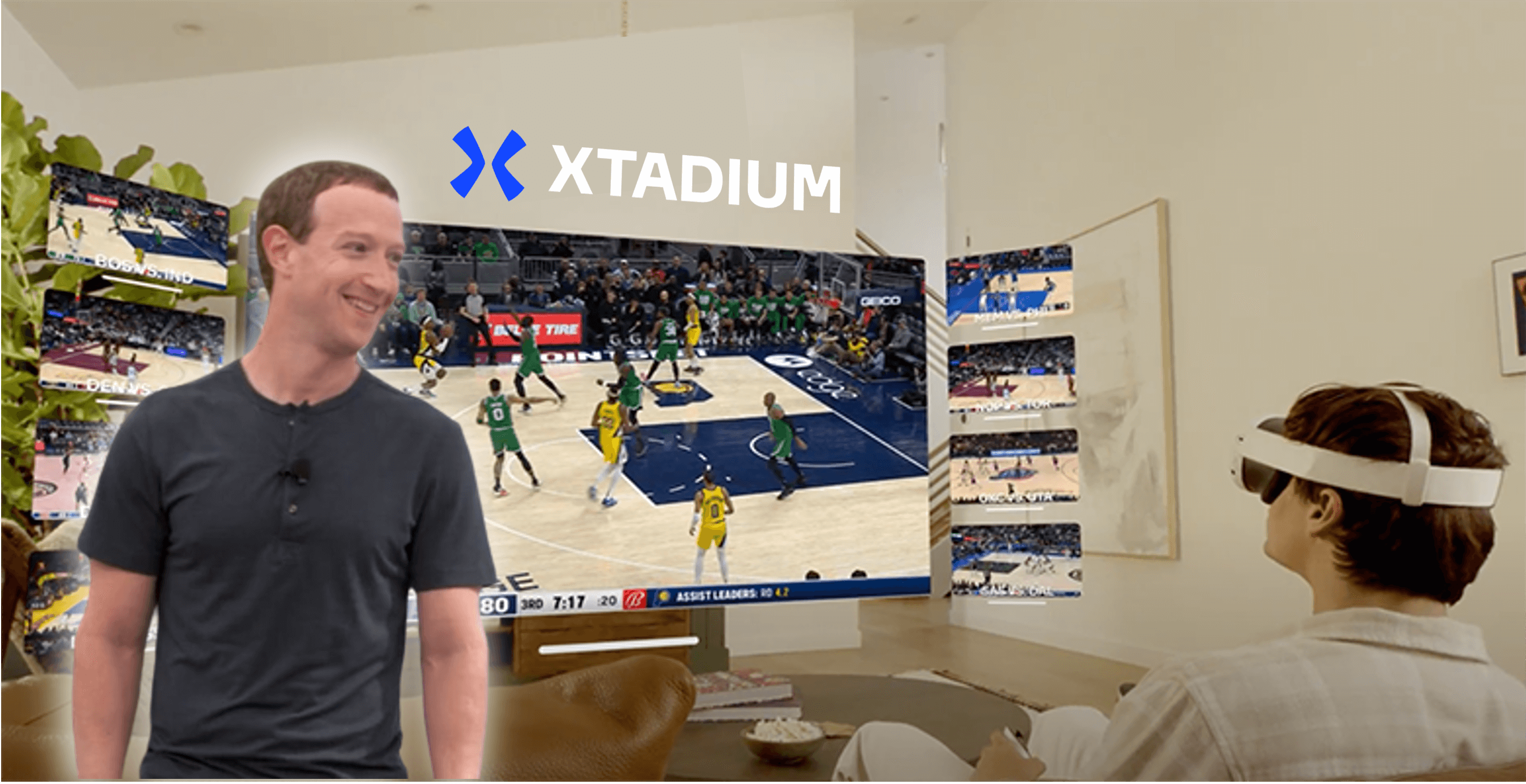 Xtadium was presented as a top MR use case for the new Meta Quest 3 ...